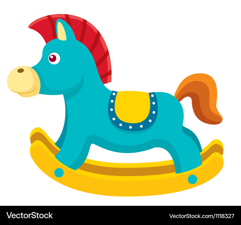 Rocking horse Royalty Free Vector Image - VectorStock