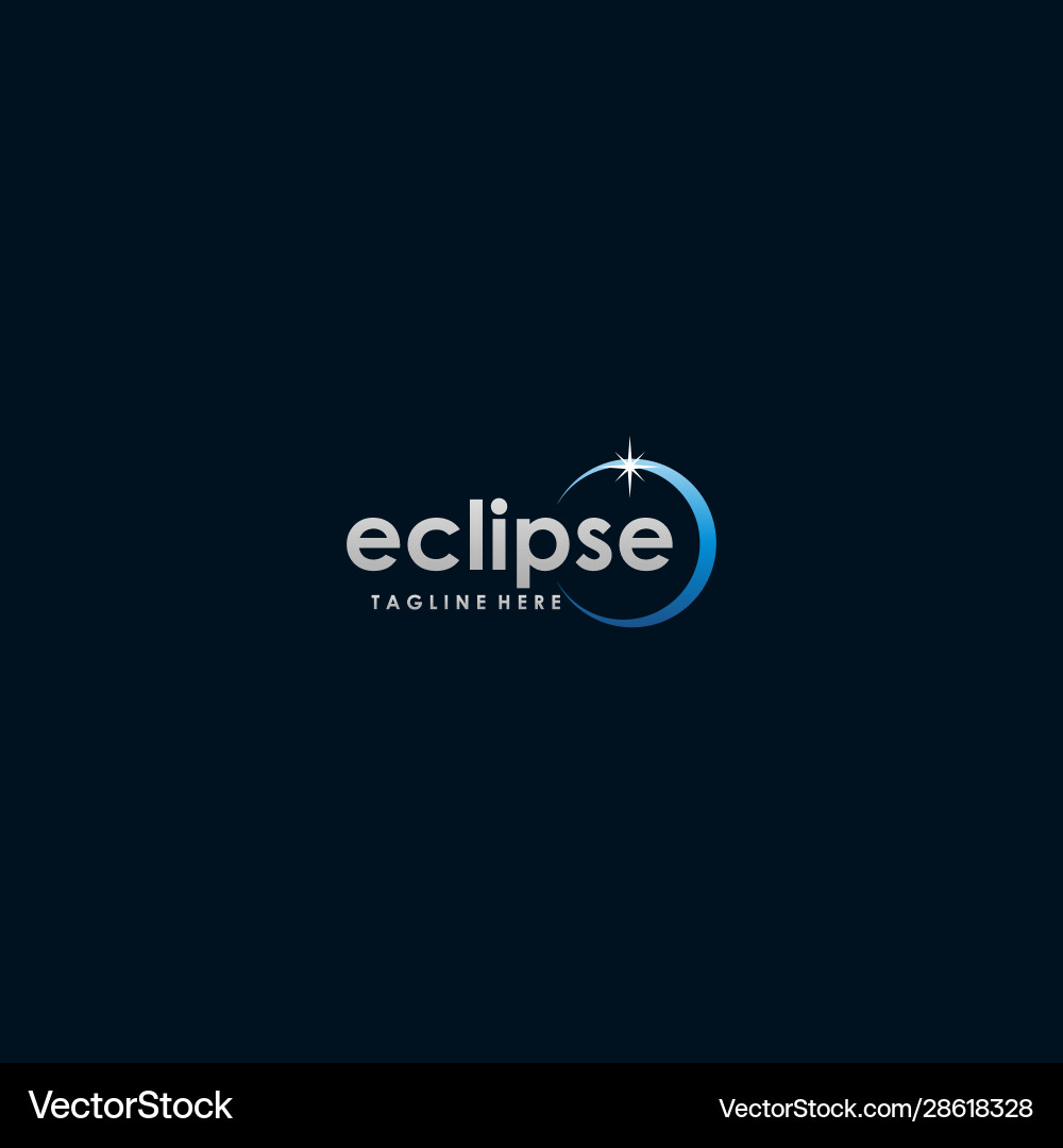 Eclipse logo template design inspiration Vector Image
