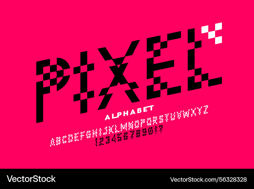 Lowercase Pixel Alphabet Vector Images (over 100)