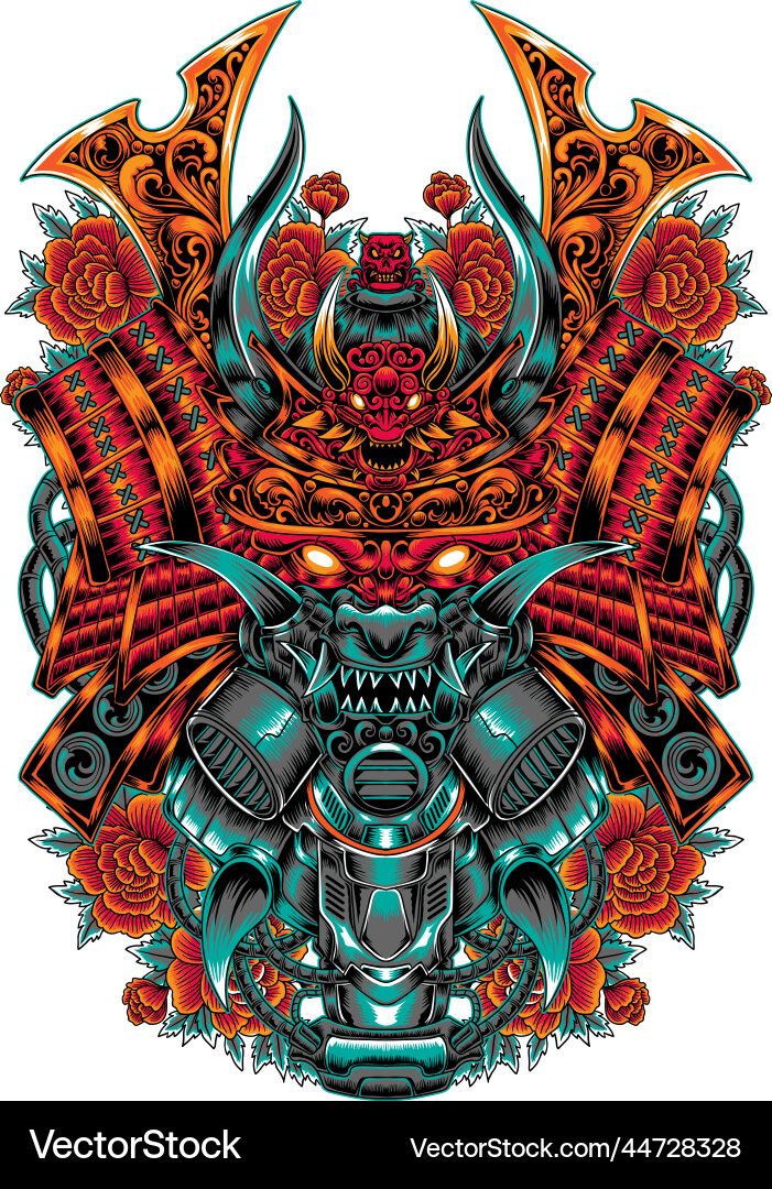 Samurai 02 Royalty Free Vector Image - VectorStock