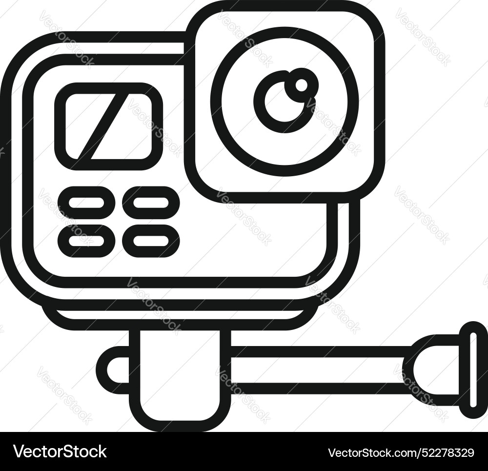 Action camera capturing exciting moments Vector Image