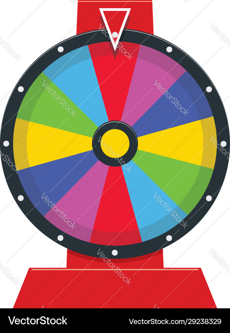 Fortune wheel Royalty Free Vector Image - VectorStock