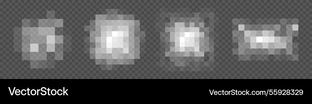 Pixelated blur effect for censoring sensitive Vector Image