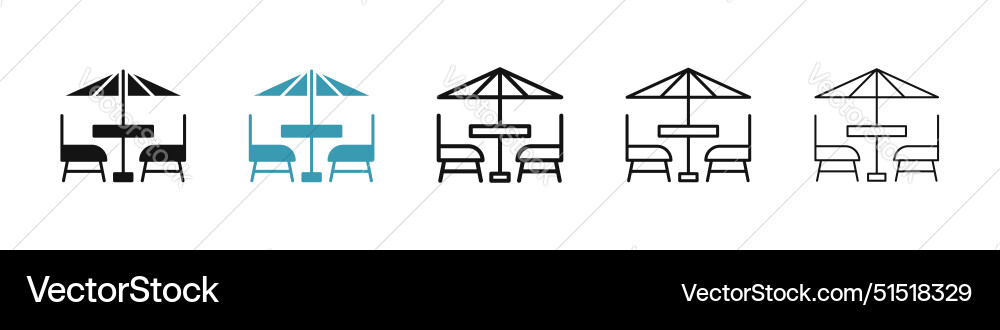 Terrace icon Royalty Free Vector Image - VectorStock