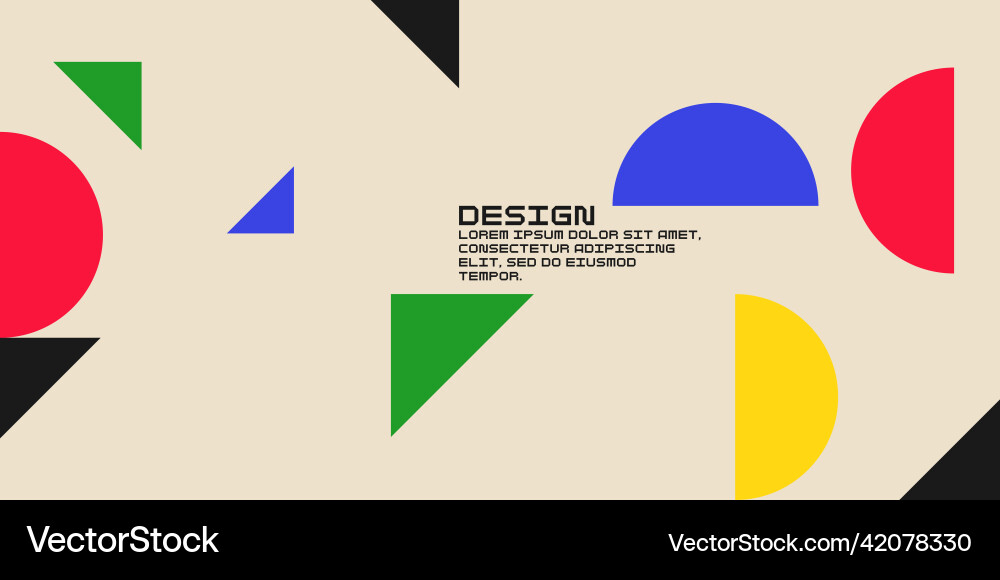 Abstract Geometric Composition Royalty Free Vector Image