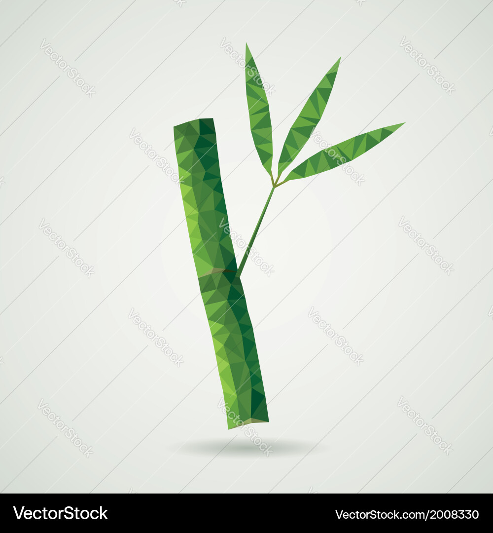 Bamboo branch Royalty Free Vector Image - VectorStock