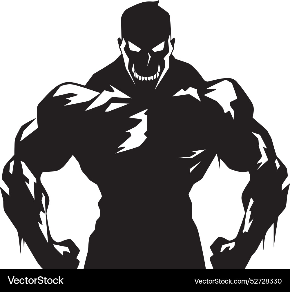 Muscular zombies anatomy and adaptations Vector Image