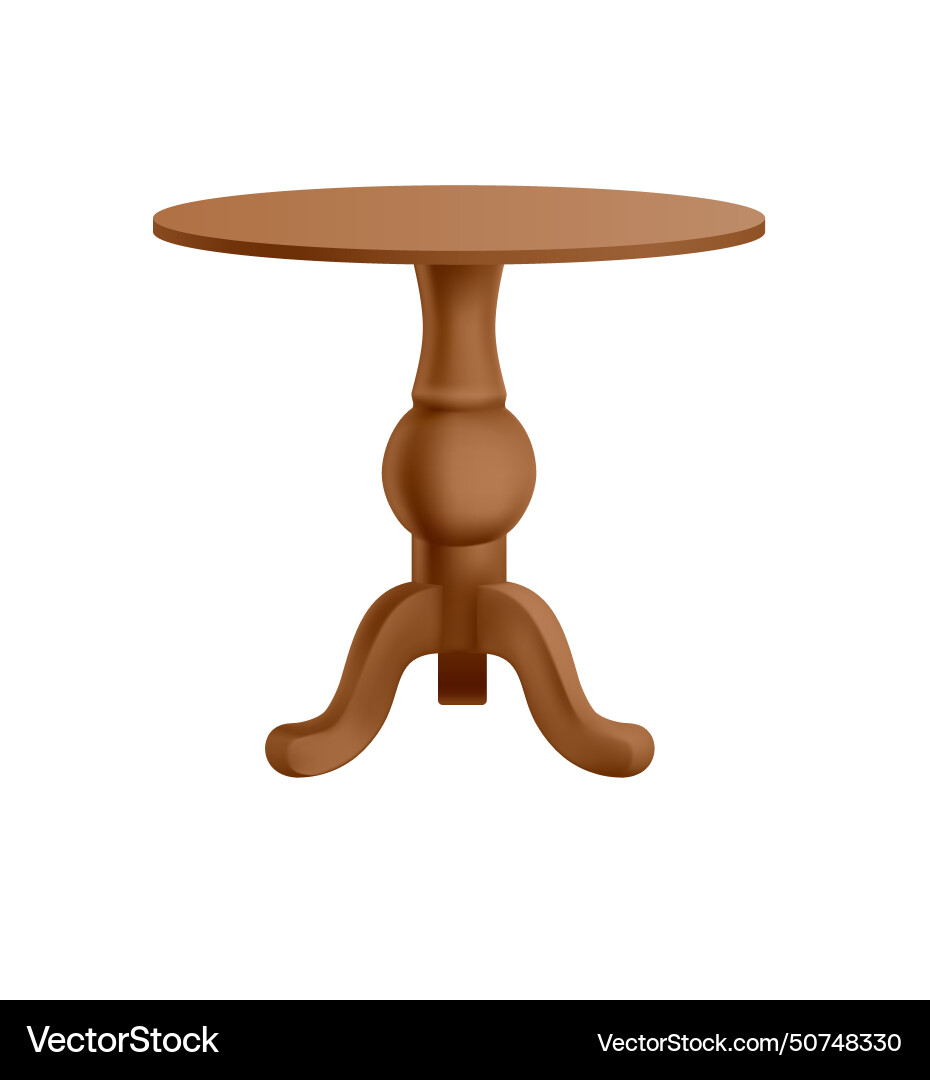 Realistic table Royalty Free Vector Image - VectorStock