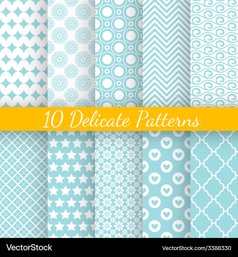 Shabby Chic Seamless Patterns Royalty Free Vector Image