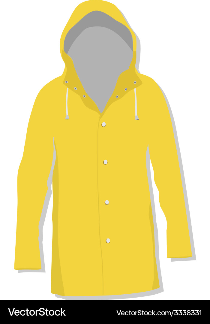 Rain coat Royalty Free Vector Image - VectorStock