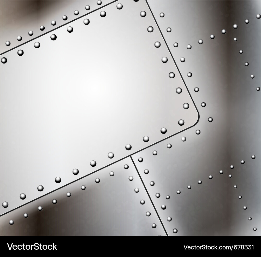 Riveted metal background Royalty Free Vector Image