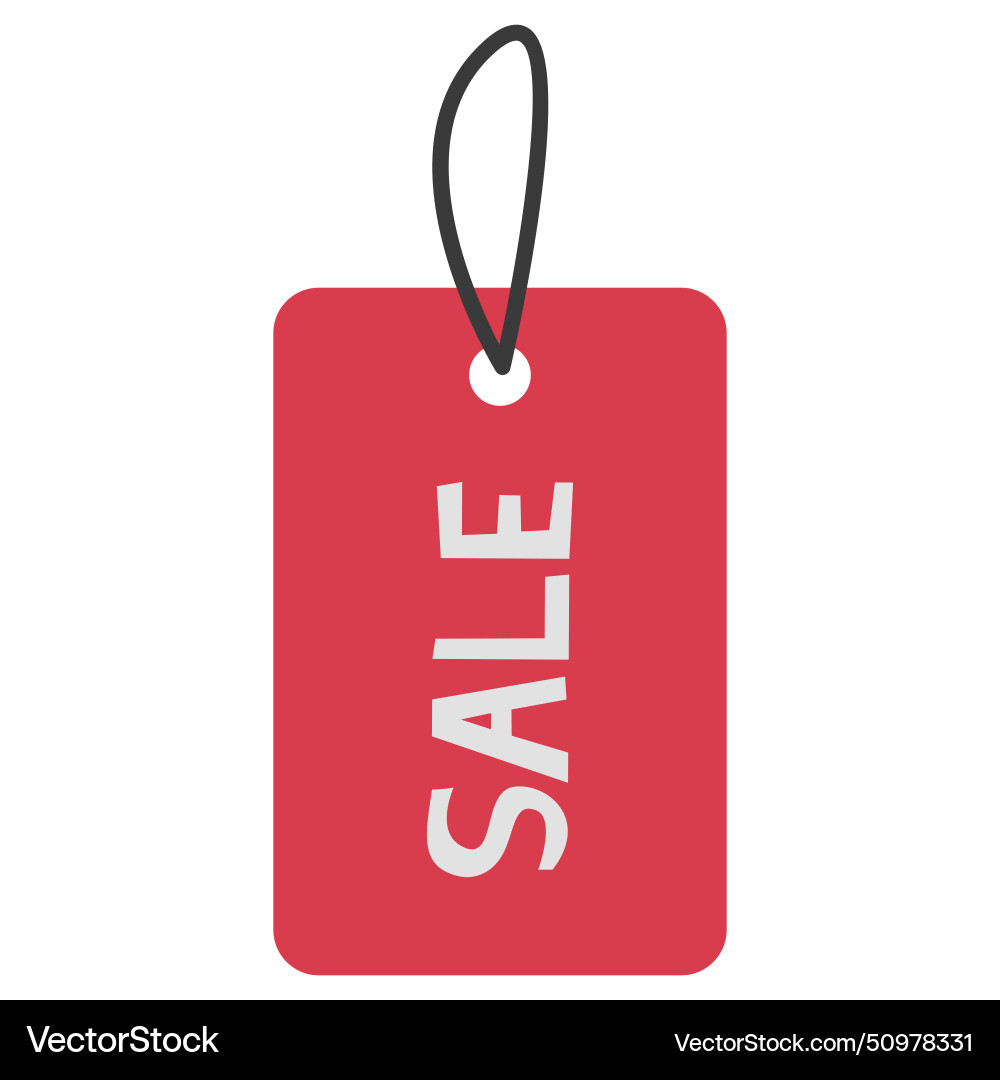 Sale tag single 2 Royalty Free Vector Image - VectorStock