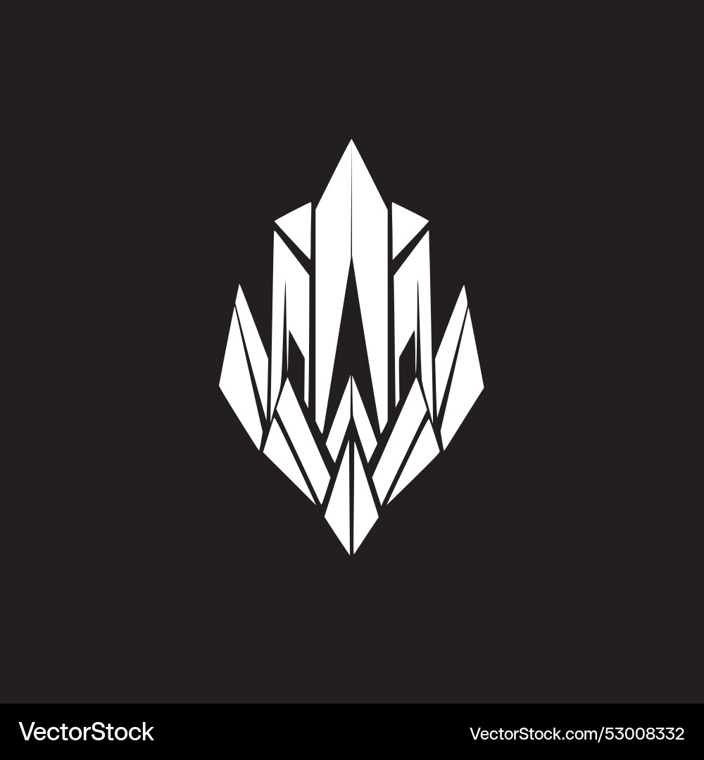 Crystal - high quality logo ideal for t-shirt Vector Image
