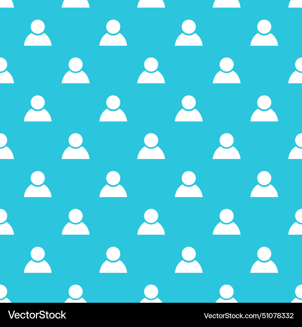 Seamless pattern person human avatar social Vector Image