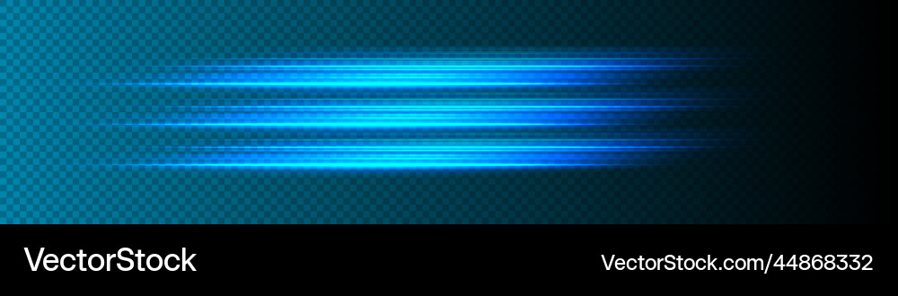 Straight fast light blue glowing lines air Vector Image