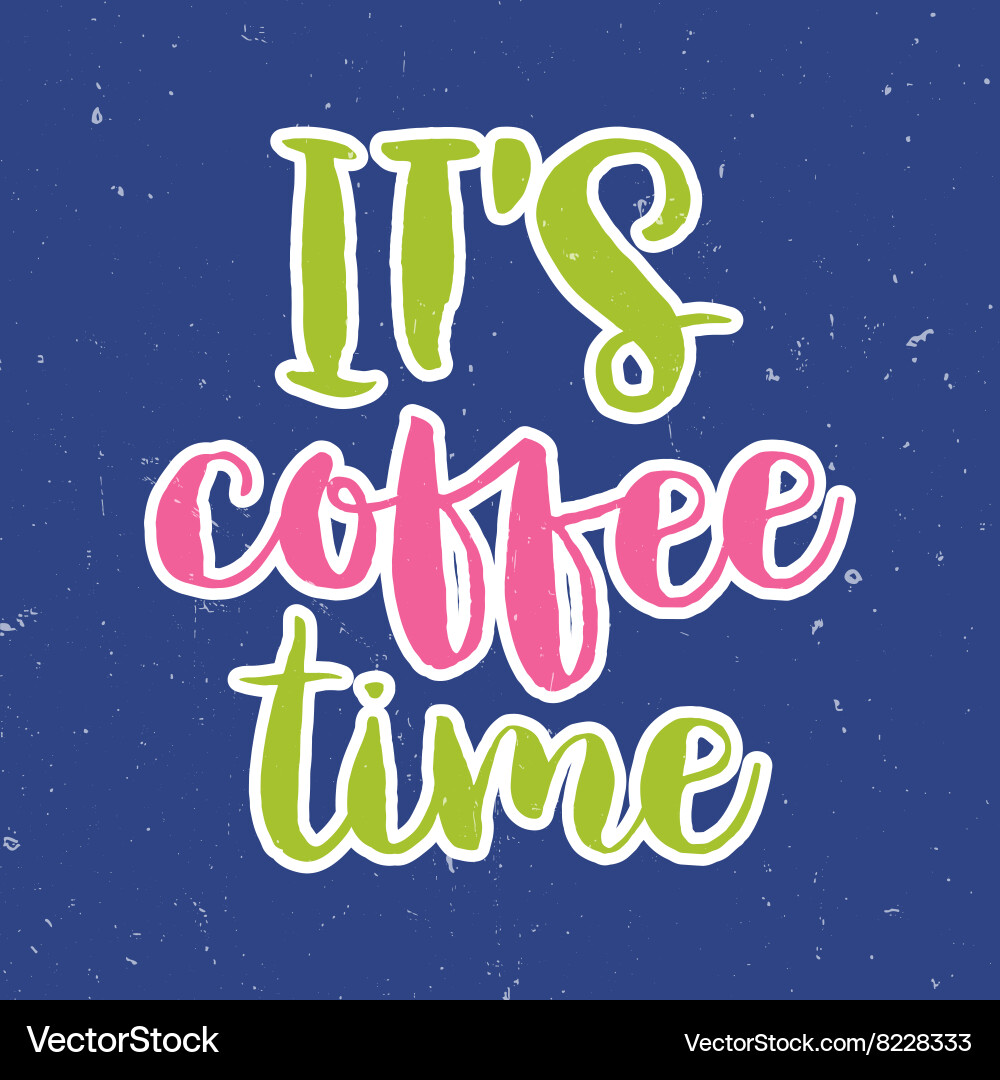 Hand drawn lettering poster Royalty Free Vector Image