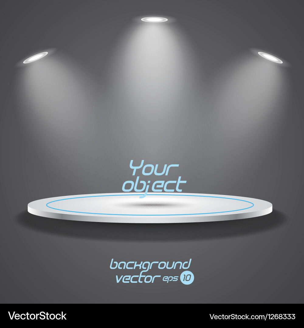 Presentation shelf 2 Royalty Free Vector Image