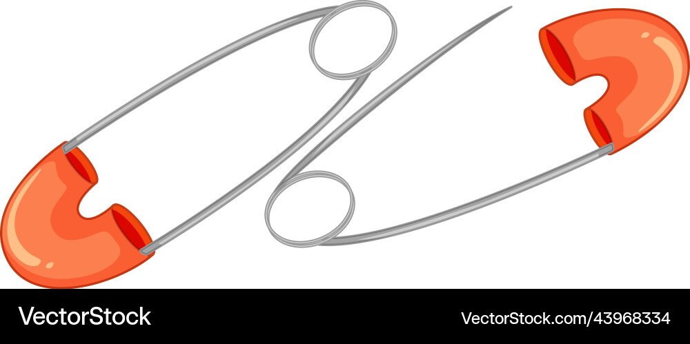 Isolated badge pin on white background Royalty Free Vector