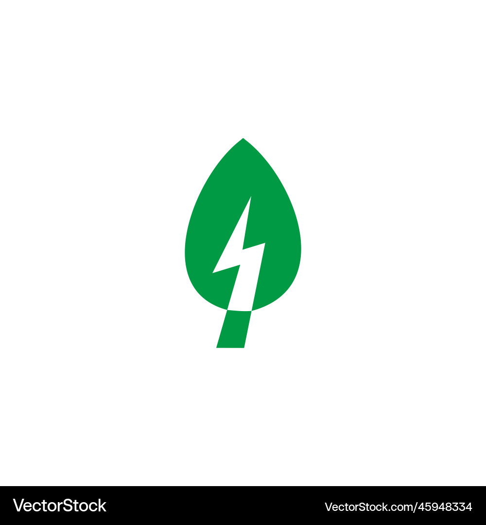 Natural energy tree leaf symbol logo Royalty Free Vector