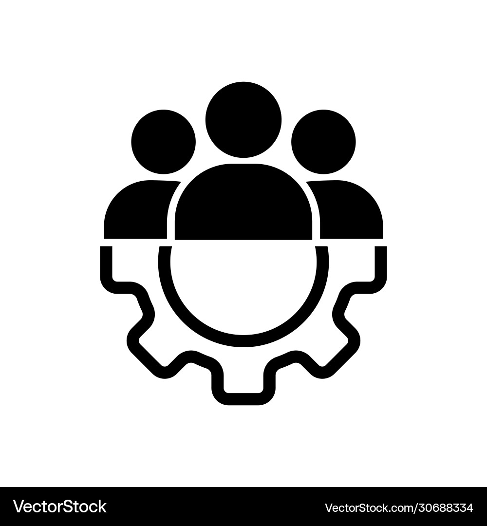 Team Collaboration Icon Royalty Free Vector Image