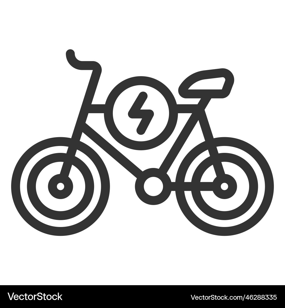 Electric bike Royalty Free Vector Image - VectorStock Electric bike Royalty Free Vector Image - VectorStock