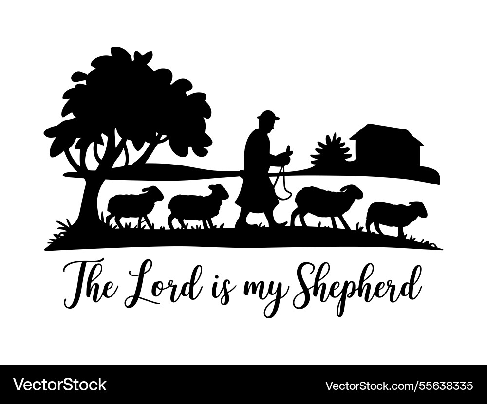 Faith & Scripture Typography Royalty Free Vector Image