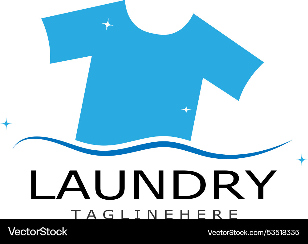 Laundry logo Royalty Free Vector Image - VectorStock