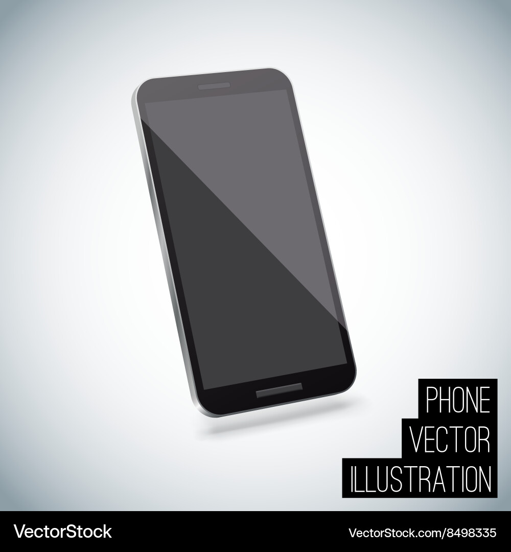 Realistic smart phone eps 10 Royalty Free Vector Image