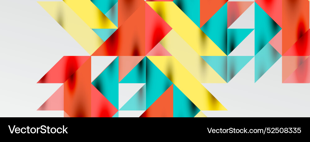 Tech minimal overlapping triangle shapes elements Vector Image