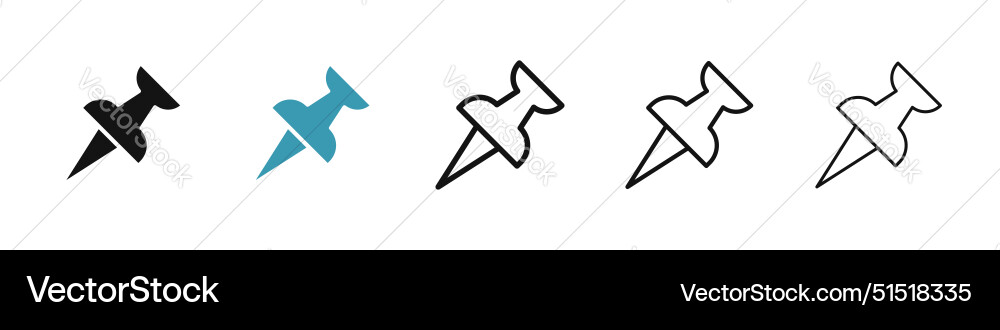 Thumbtack icon Royalty Free Vector Image - VectorStock