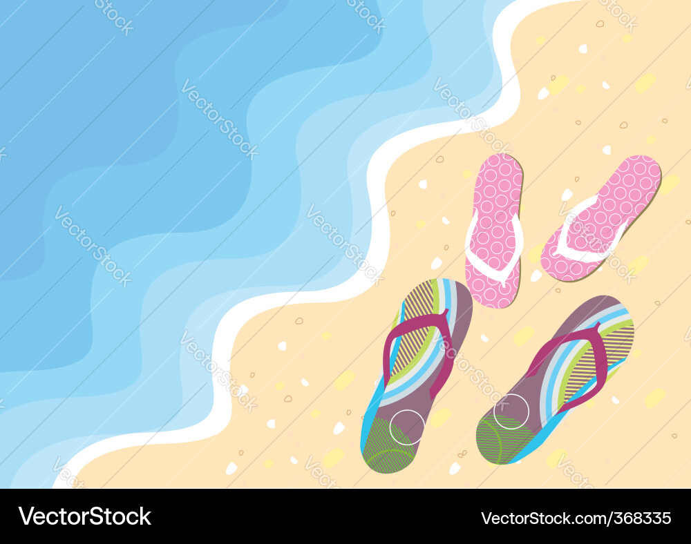 Wave shoes Royalty Free Vector Image - VectorStock