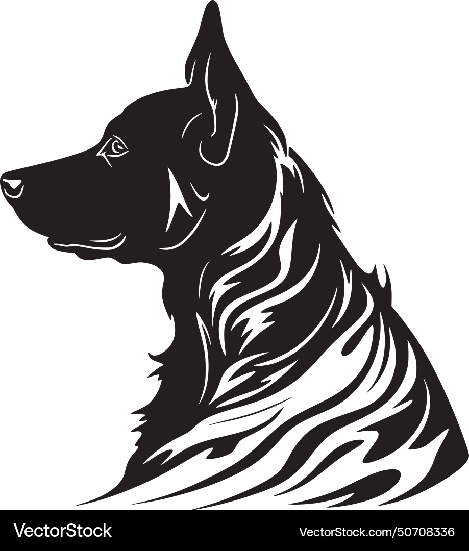 Australian kelpie - minimalist and simple – Royalty-Free Vector ...