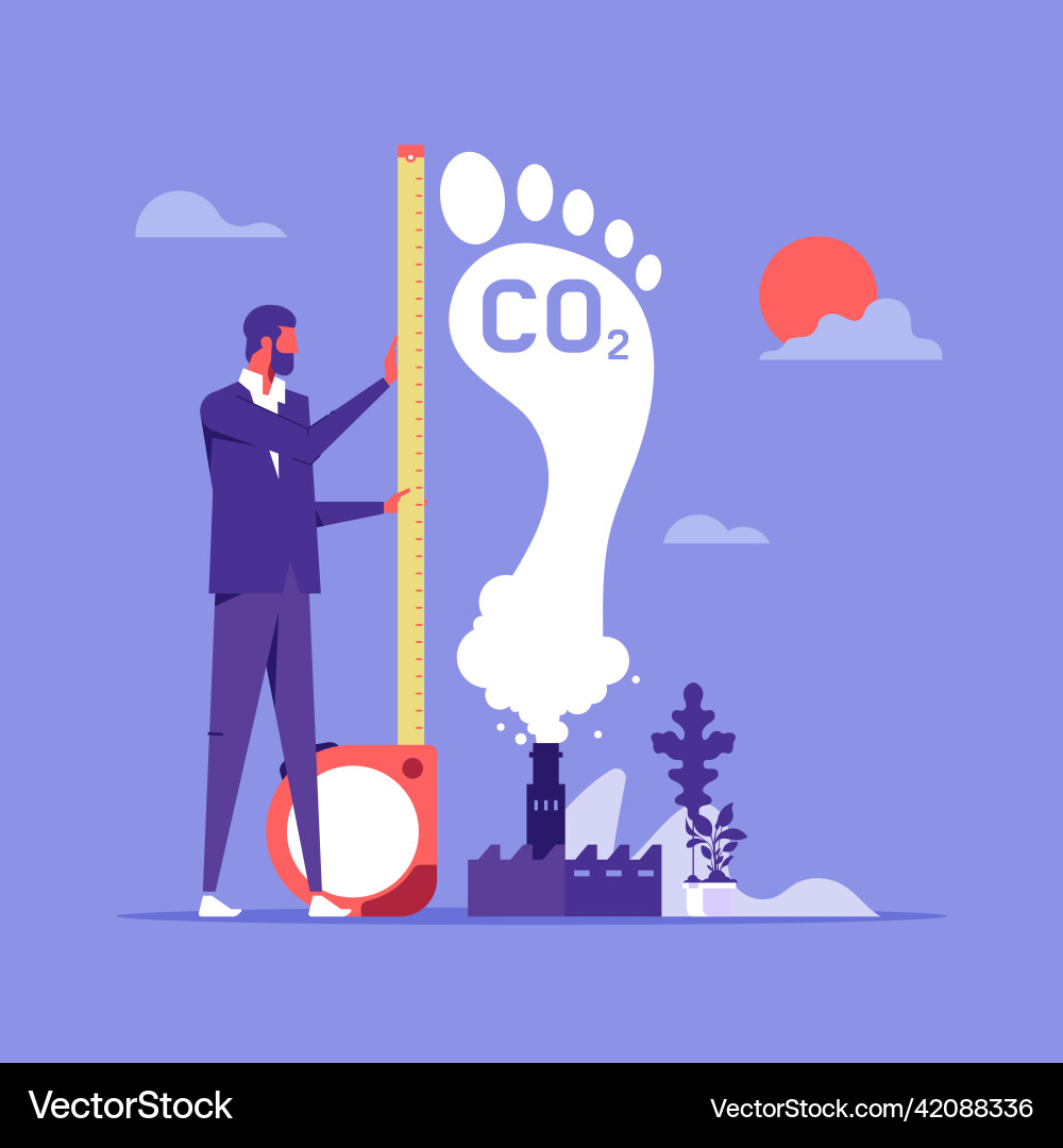 Environmental impact concept Royalty Free Vector Image