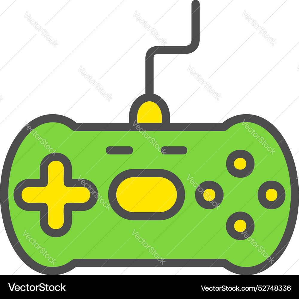 Nintendo line filled icon design Royalty Free Vector Image