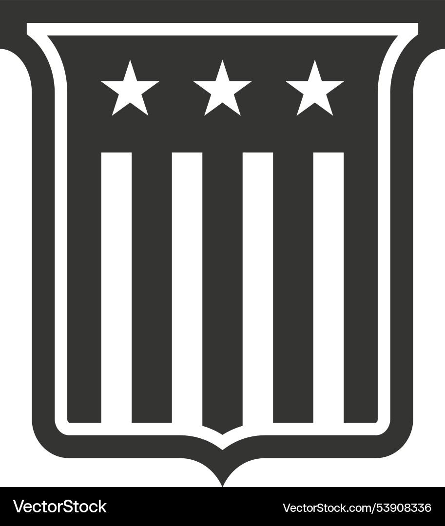 Superhero shield strong guard symbol protection Vector Image