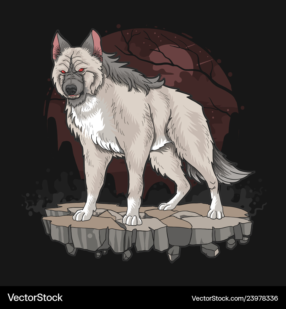 Wolf rage Royalty Free Vector Image - VectorStock