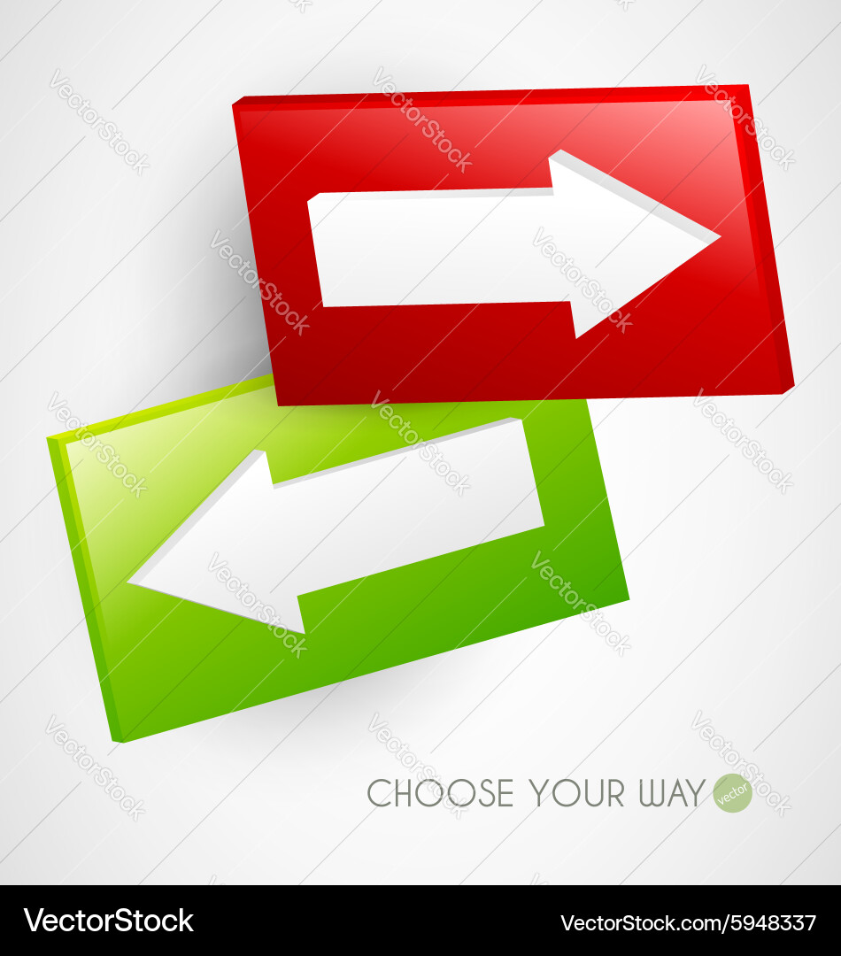 Choose your way Royalty Free Vector Image - VectorStock
