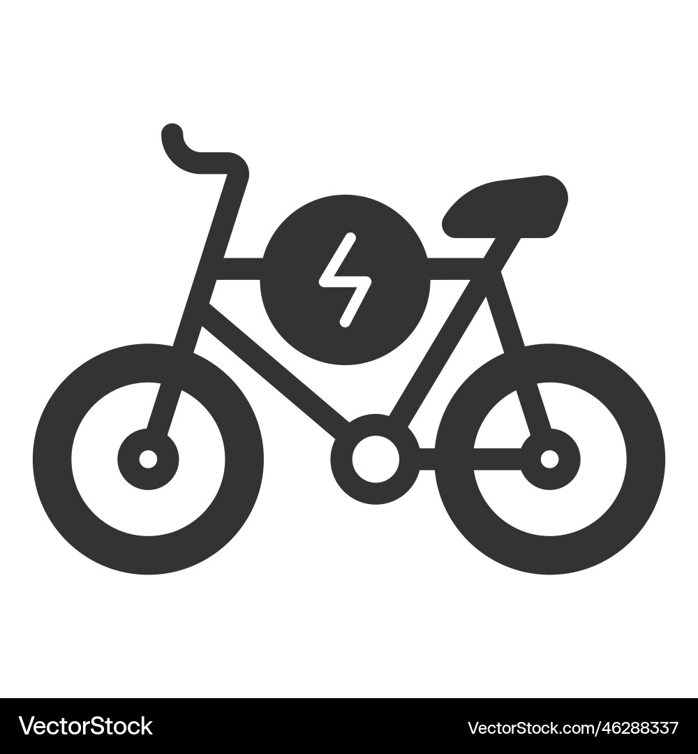 Electric bike 1 Royalty Free Vector Image - VectorStock