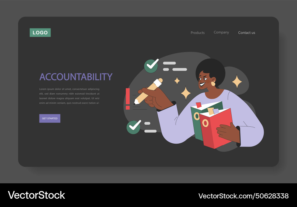 Accountability Royalty Free Vector Image - VectorStock