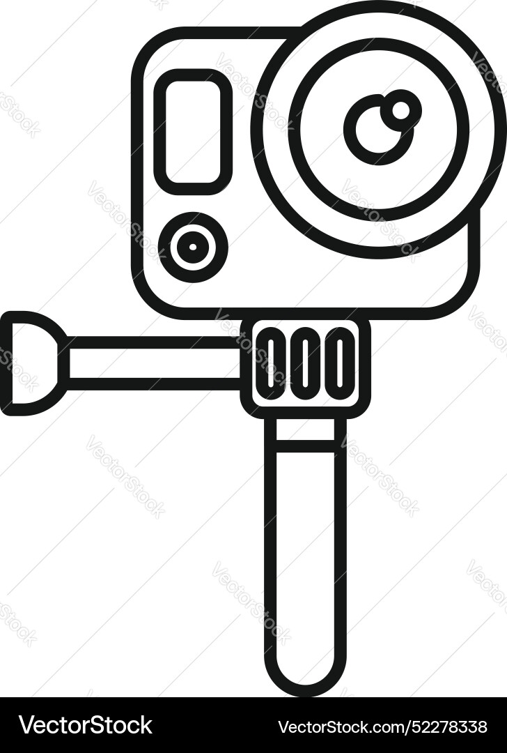 Action camera is recording amazing moments Vector Image