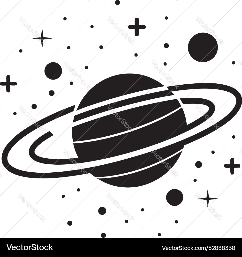 Nebula mark emblematic space badge astral seal Vector Image