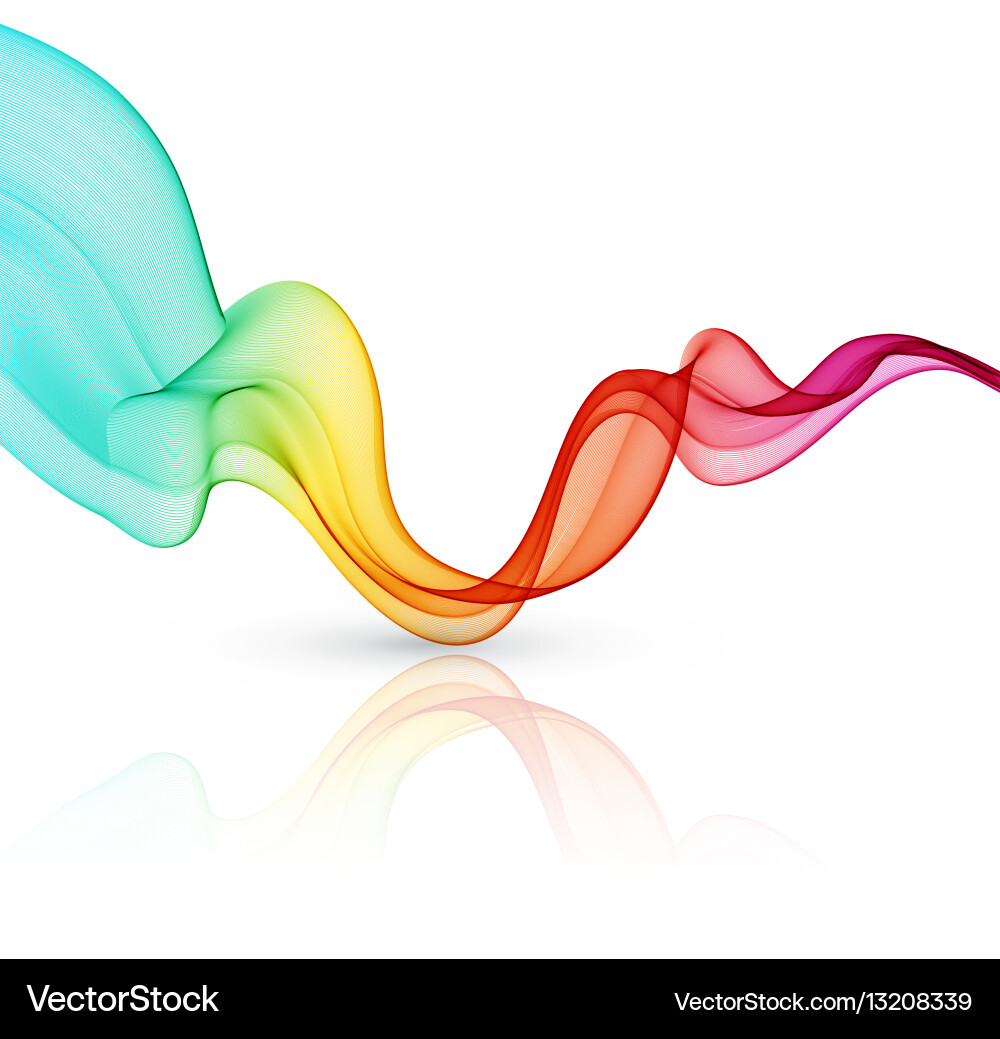 Abstract Rainbow Wave Background Royalty Free Vector Image
