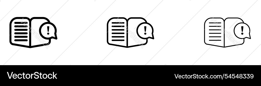 Guide book icon Royalty Free Vector Image - VectorStock