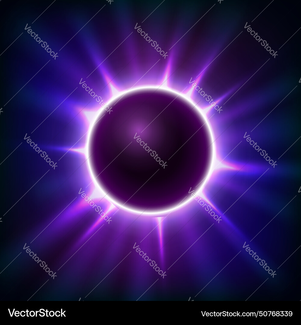 Violet sphere glowing background Royalty Free Vector Image