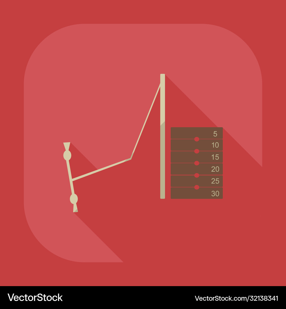 Flat modern design with shadow icon trainer Vector Image