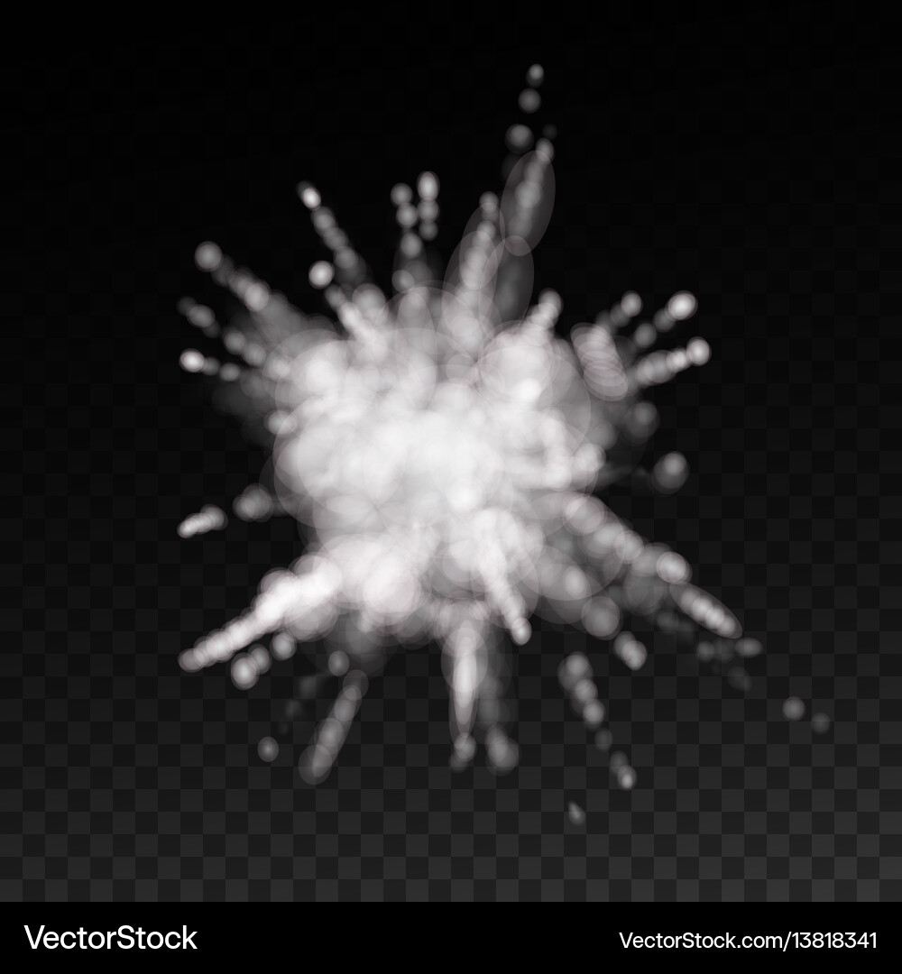 Powder Explosion Cloud Royalty Free Vector Image