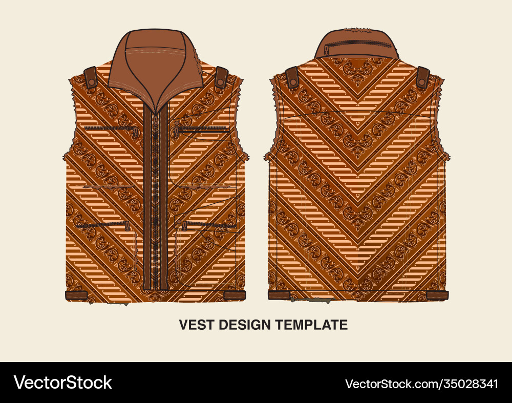 Vest design Royalty Free Vector Image - VectorStock
