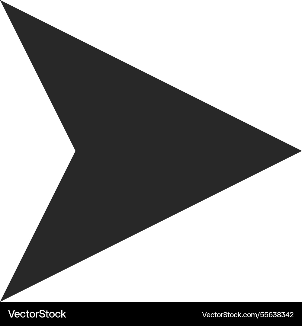 Arrow flat web icon concept Royalty Free Vector Image