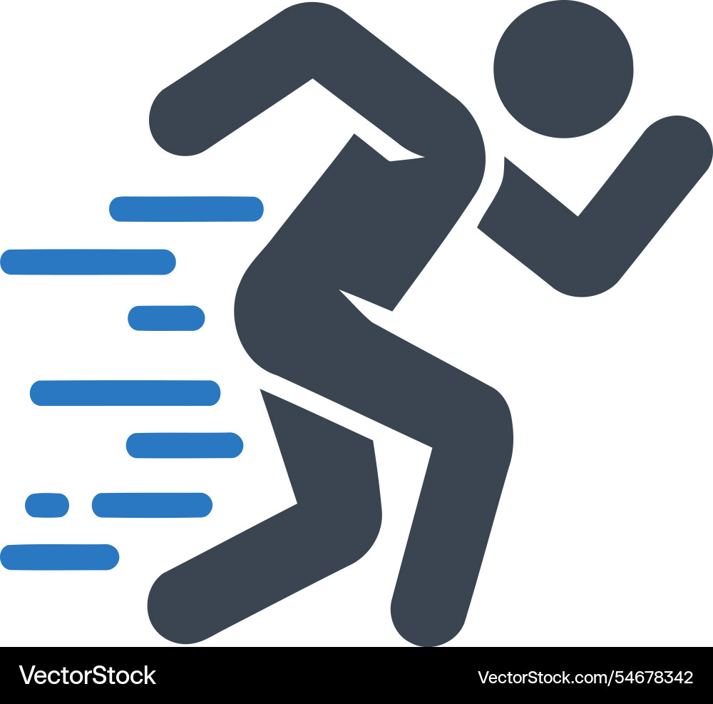 Fast runner icon Royalty Free Vector Image - VectorStock