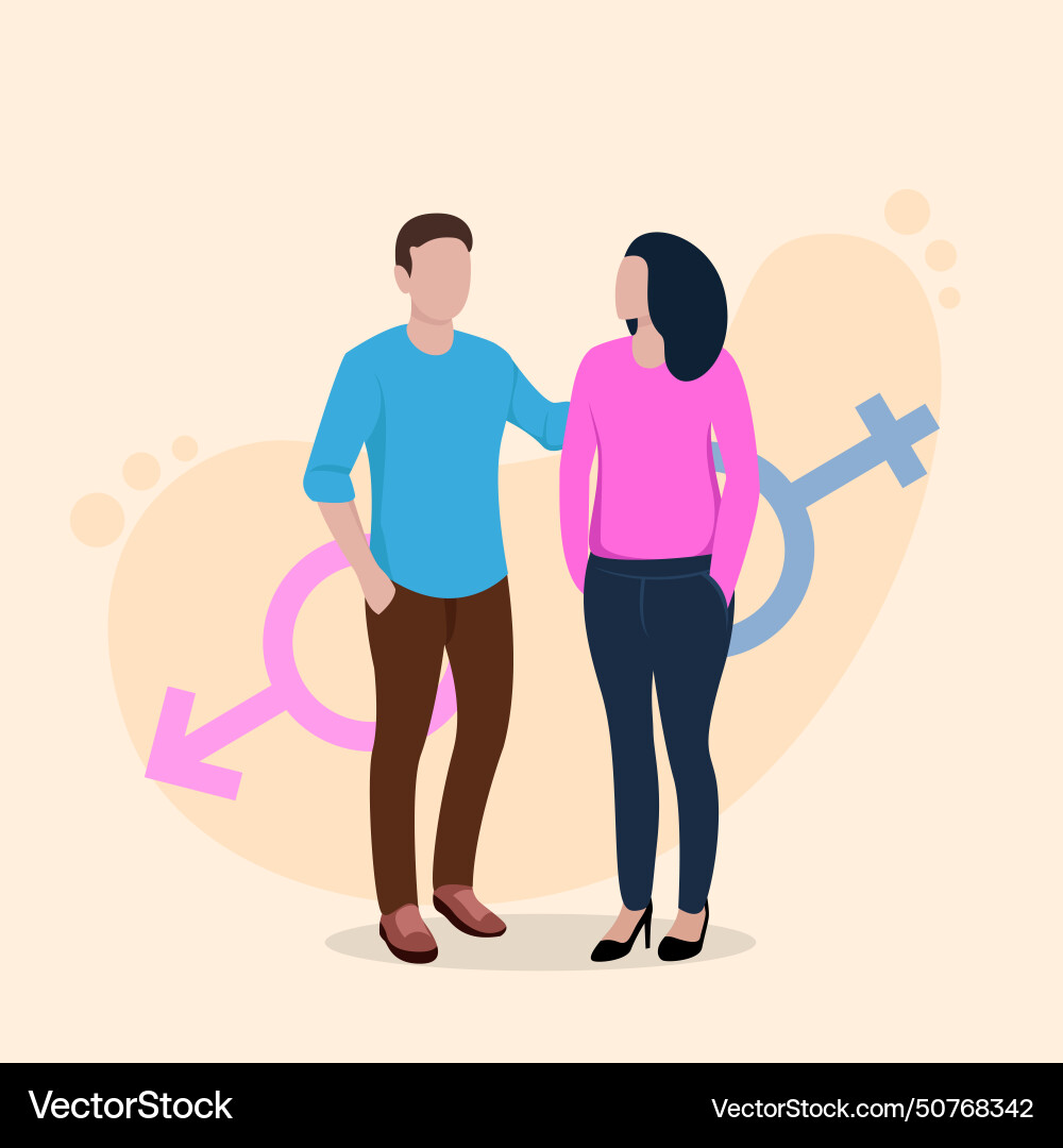 Gender equality premium Royalty Free Vector Image